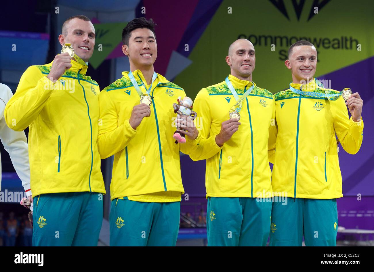 Australia's Cody Simpson, William Zu Yang, Matthew Temple, and Flynn ...