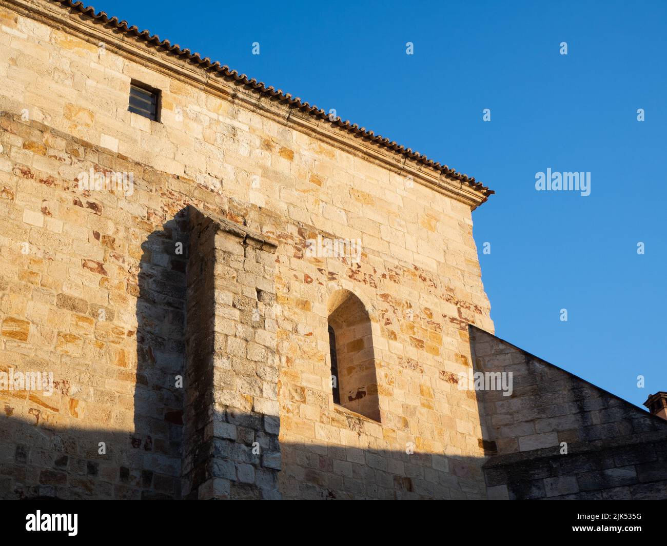 sacred romanic abbey in a mediterranean city. Travel concept hd image ...