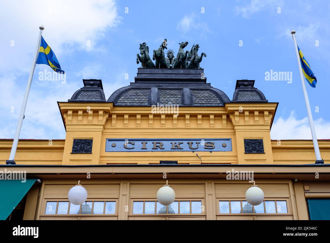 Facade of Stockholm Sweden Cirkus, concert venue Stock Photo - Alamy