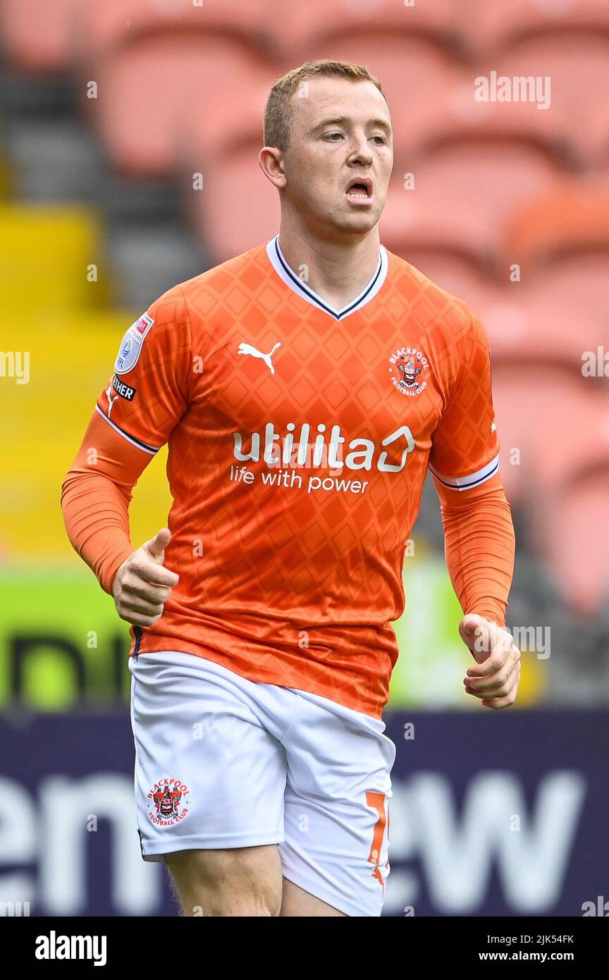 Shayne Lavery #19 of Blackpool during the game Stock Photo - Alamy