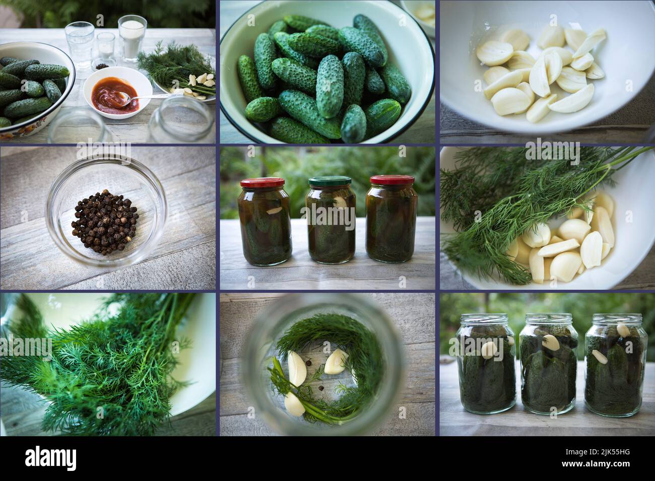 Step by step process of preserving pickled cucumbers for the winter ...