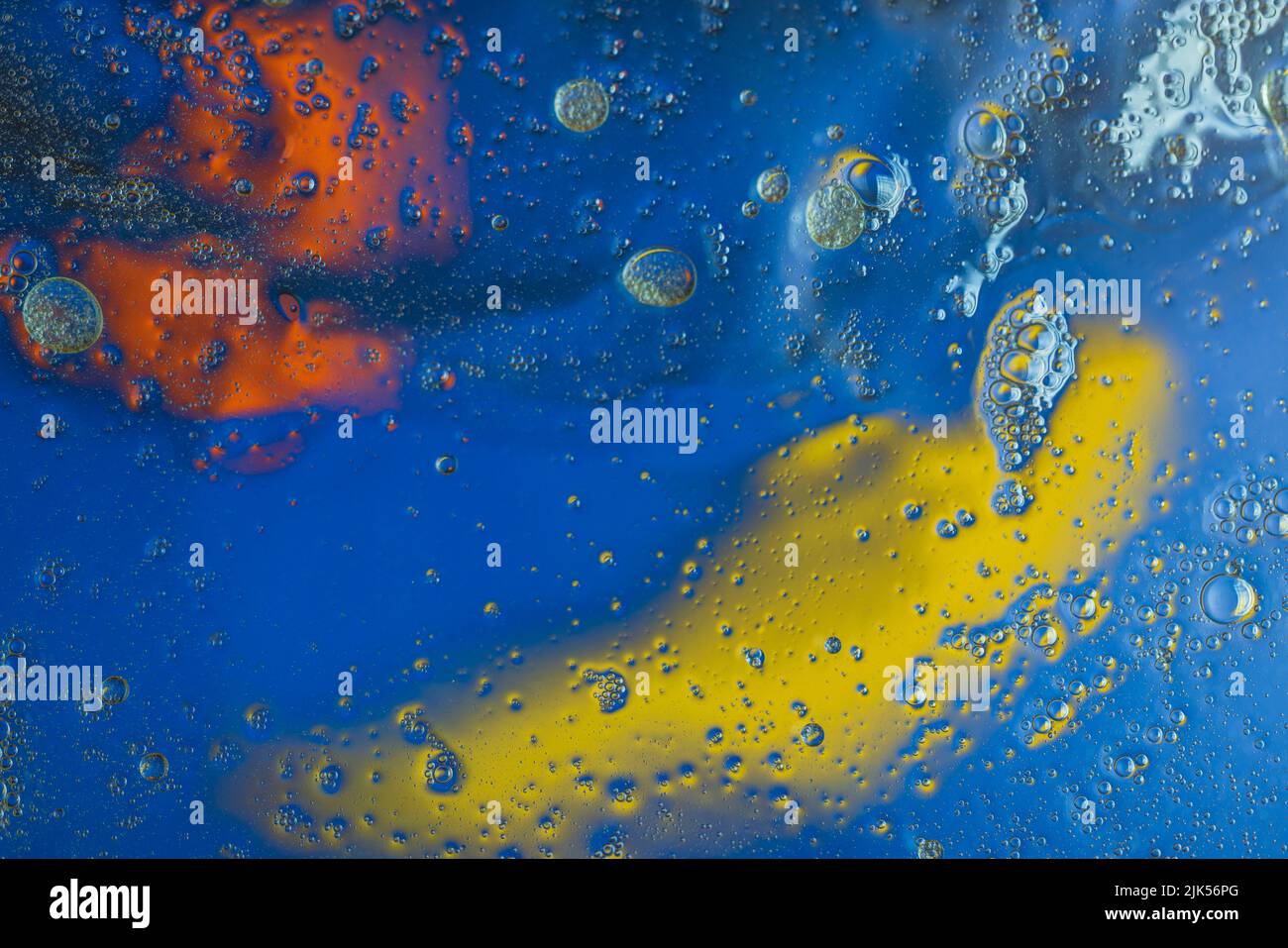 Beautiful view of red, blue, yellow abstract design water texture Stock ...