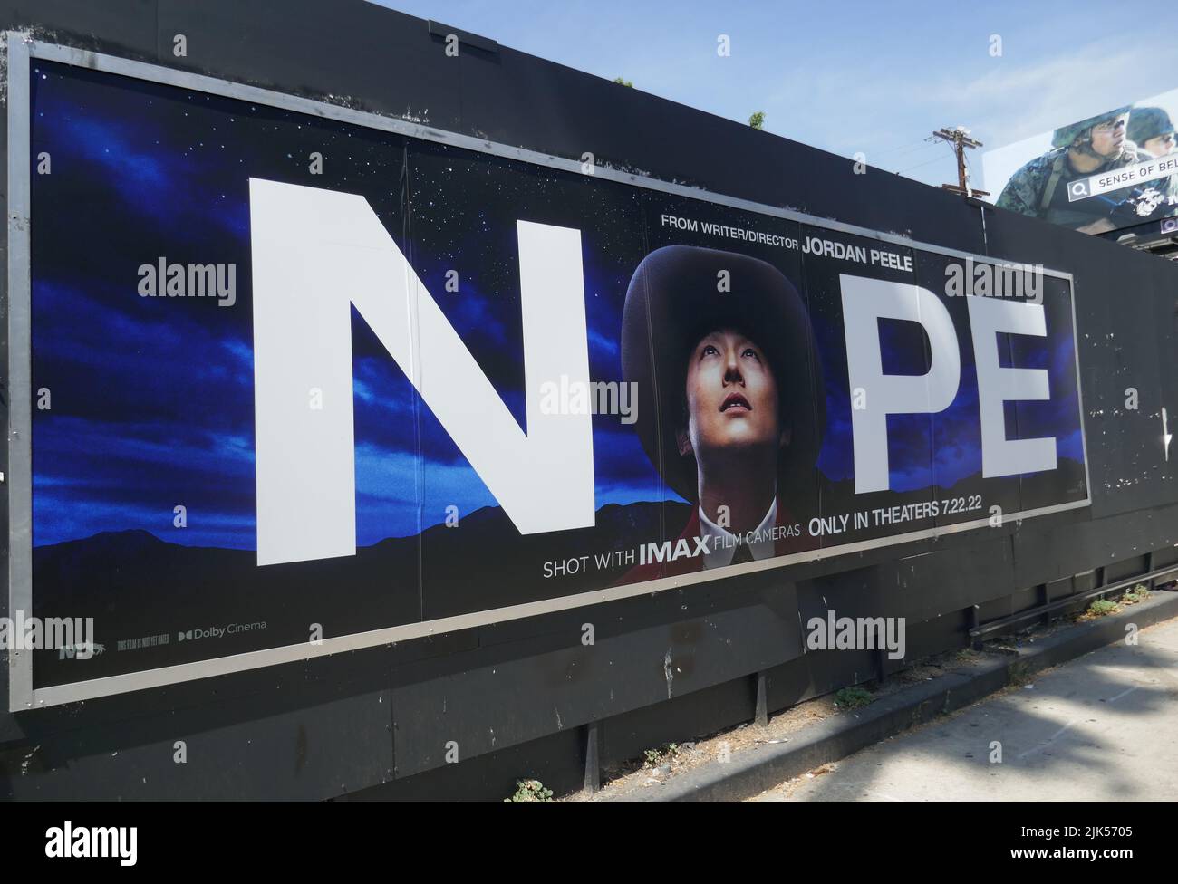 Los Angeles, California, USA 22nd July 2022 Nope Billboard with Steven ...