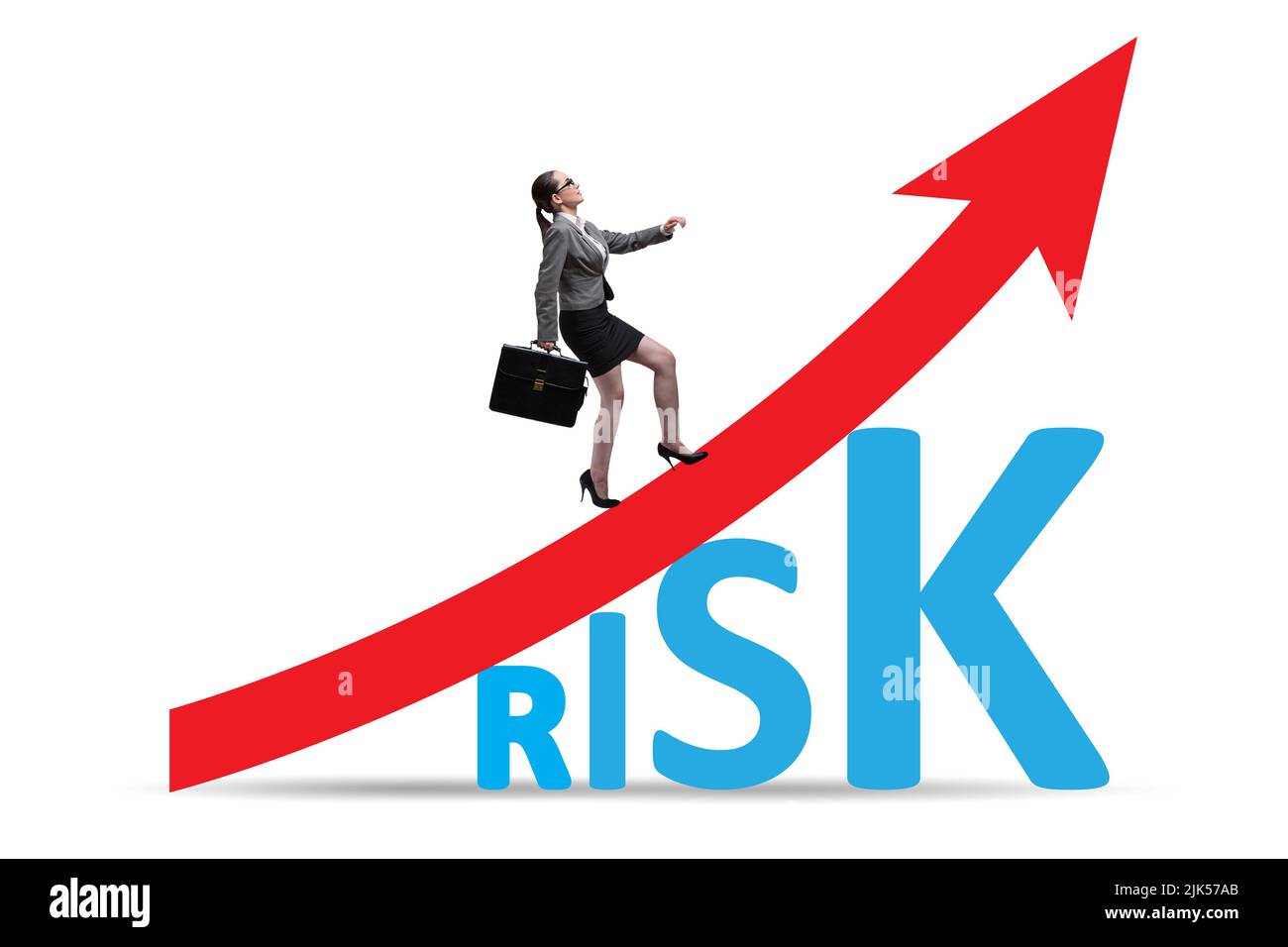 Risk increase concept in the management Stock Photo - Alamy