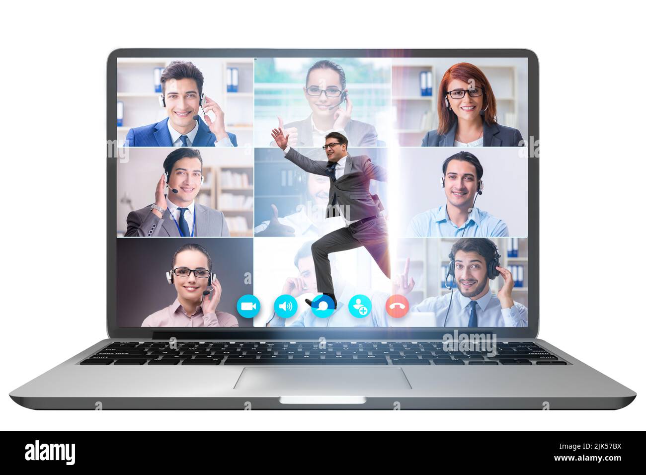 Business people meeting online offline Cut Out Stock Images & Pictures ...