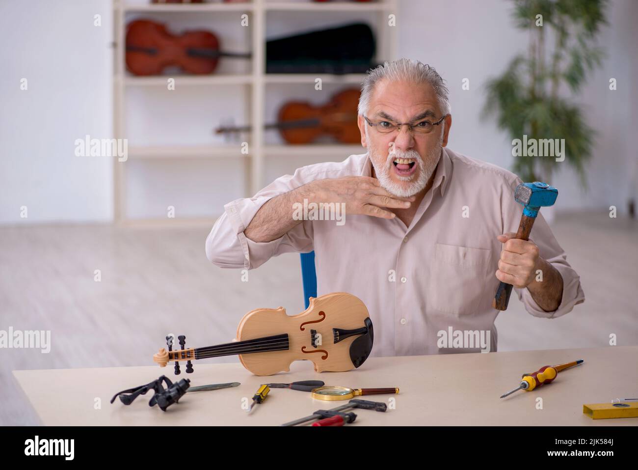 Destroying instruments hi-res stock photography and images - Alamy