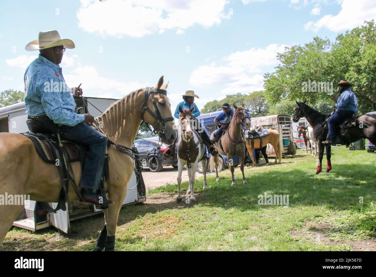 Riders show up for the 33rd annual High Noon Ride in Washington Park ...