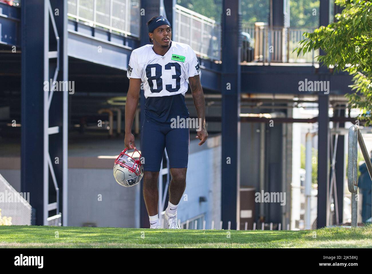 Gillette Stadium. 30th July, 2022. MA, USA; New England Patriots wide ...