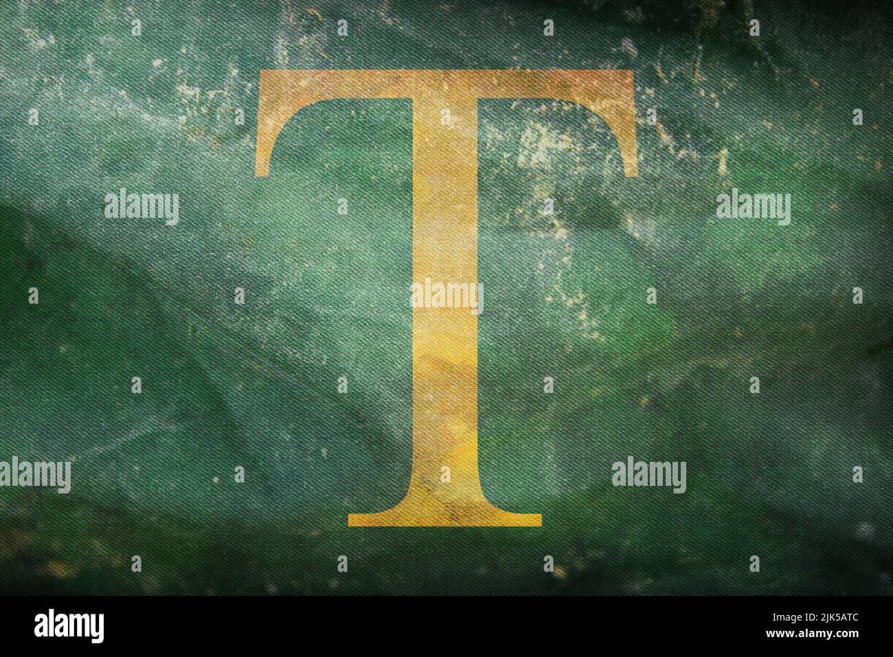 Top view of flag Sint Anthonis, Netherlands. retro flag with grunge ...