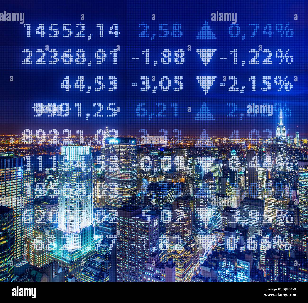 The trading concept with financial chart Stock Photo - Alamy