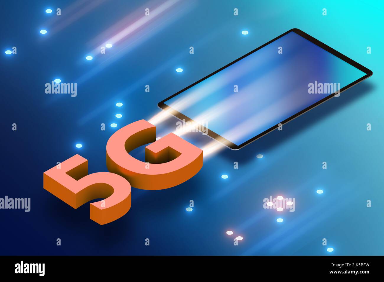 5G technology telecommunications concept - 3d rendering Stock Photo - Alamy