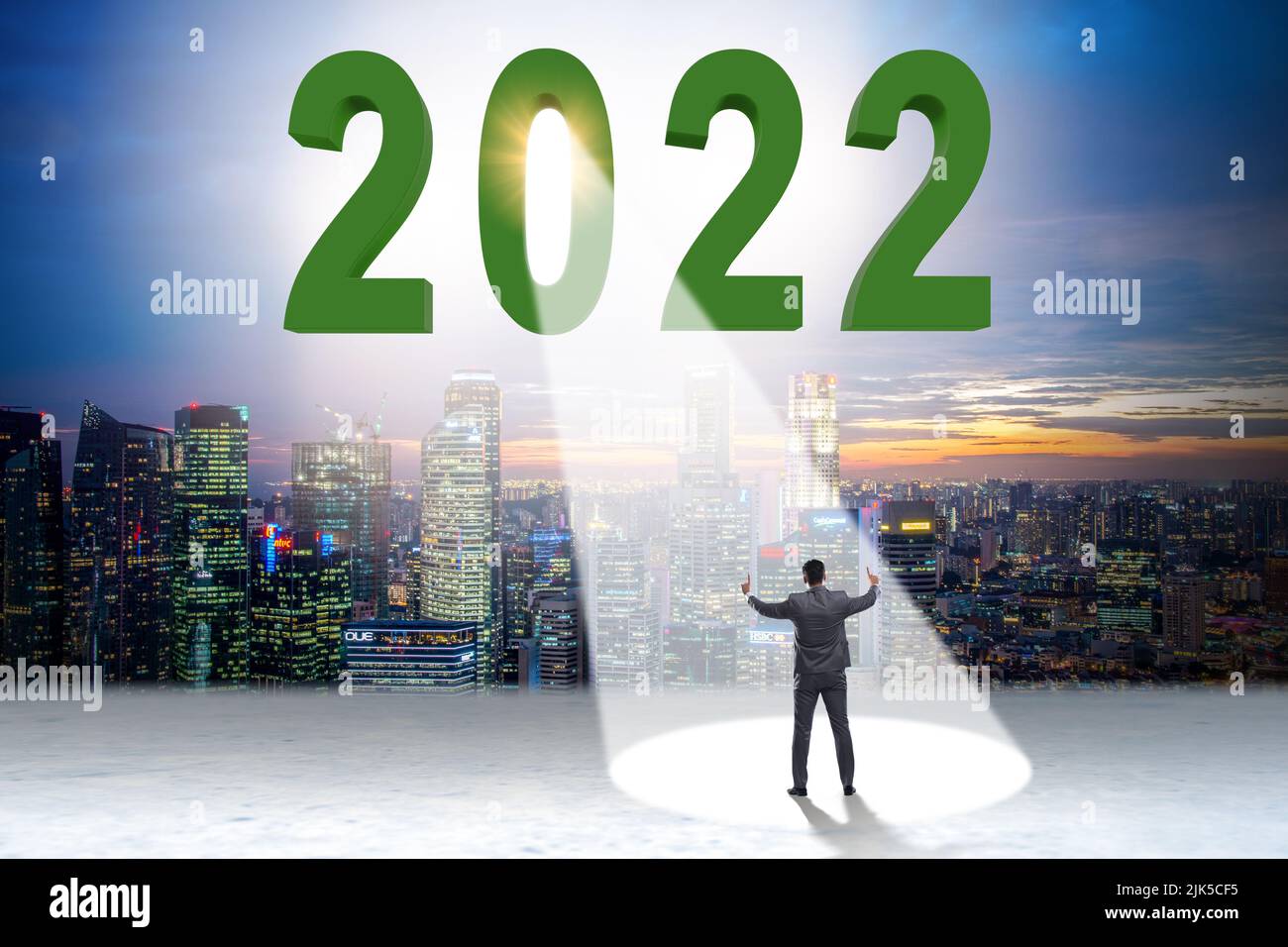 Concept of year 2022 in the spotlight Stock Photo - Alamy