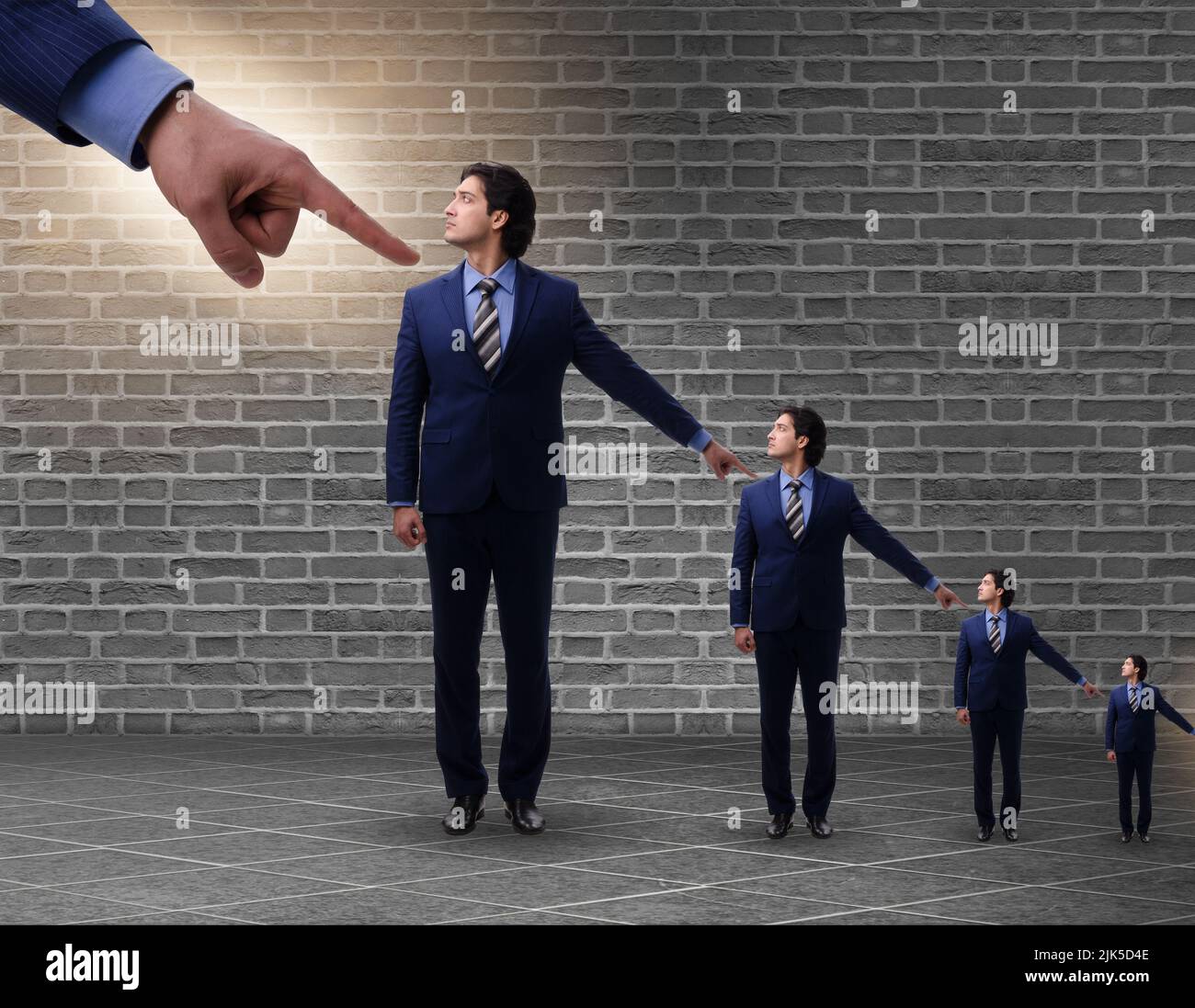 Businessmen blaming each other for failures Stock Photo - Alamy