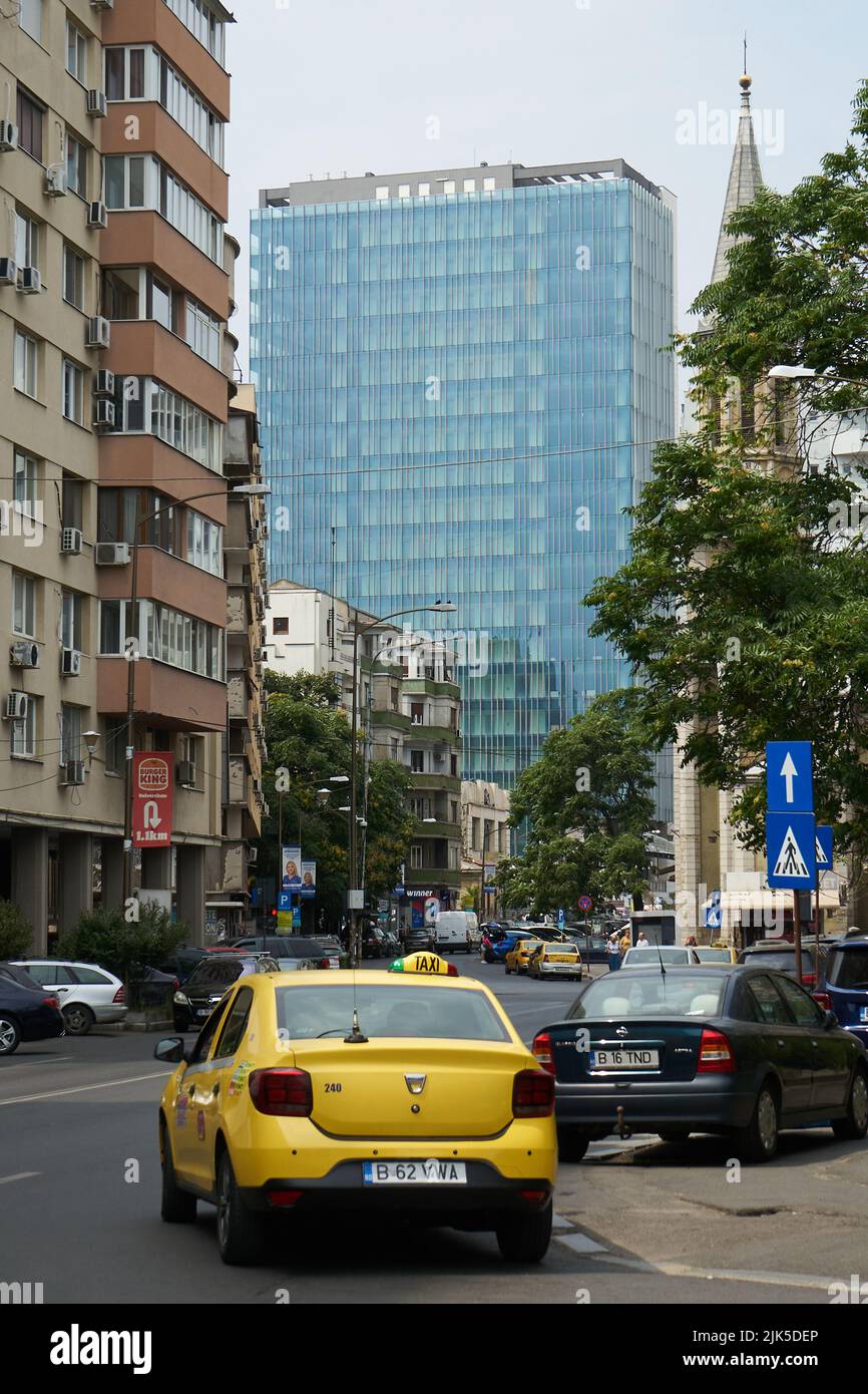 Bucharest, Romania - July 29, 2022: Cathedral Plaza Bucharest, building ...
