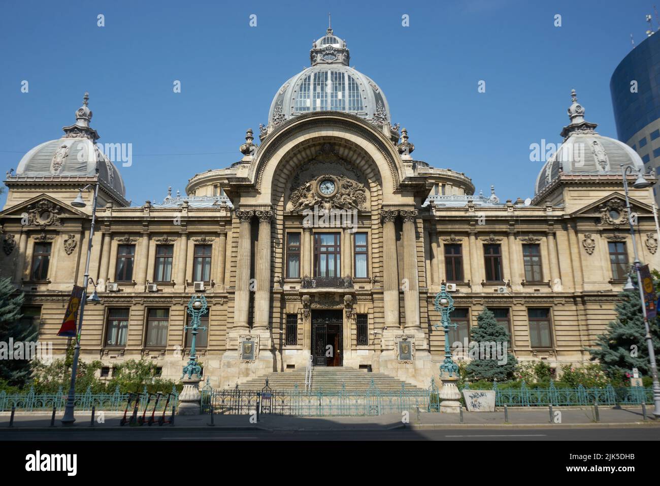 Bucharest, Romania - July 29, 2022: The CEC Palace, built between 1897 ...