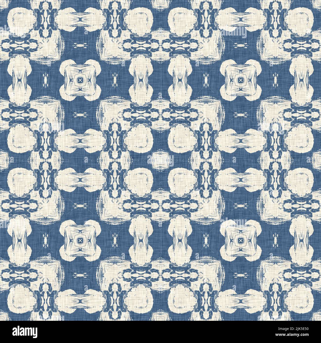 French blue quilt printed fabric pattern for shabby chic home decor ...