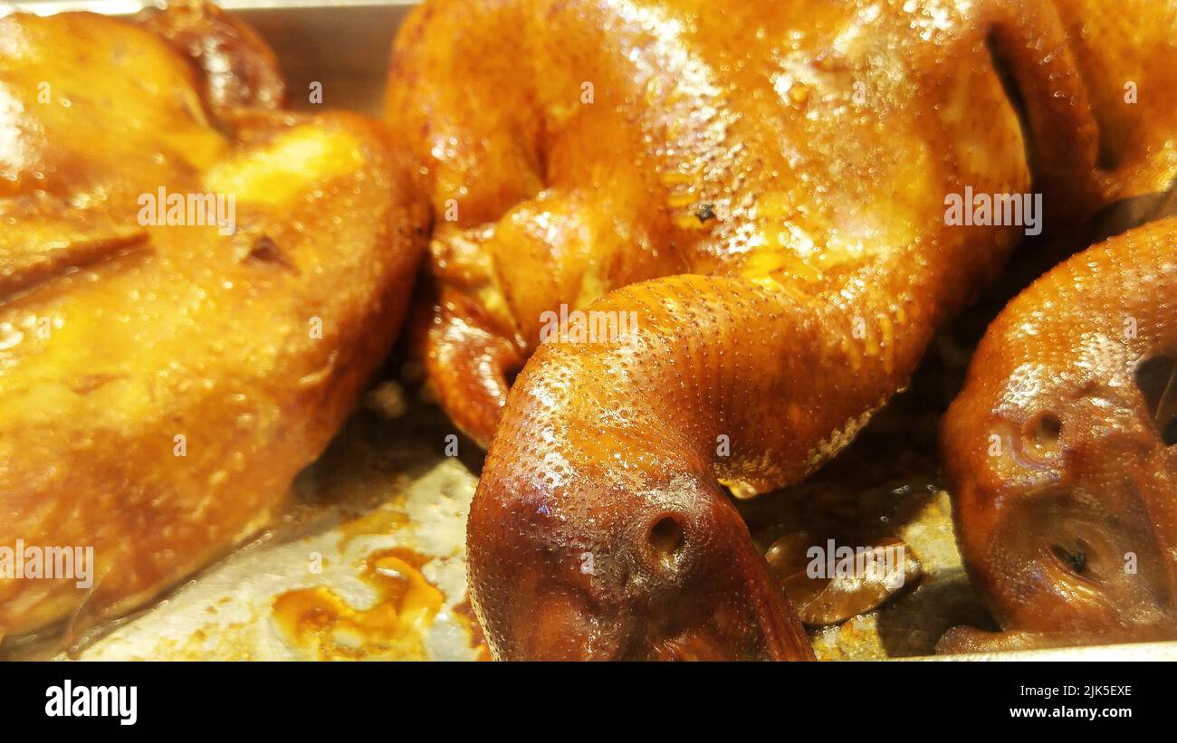Delicious orange skin chicken is a delicacy of Guangdong, China Stock ...