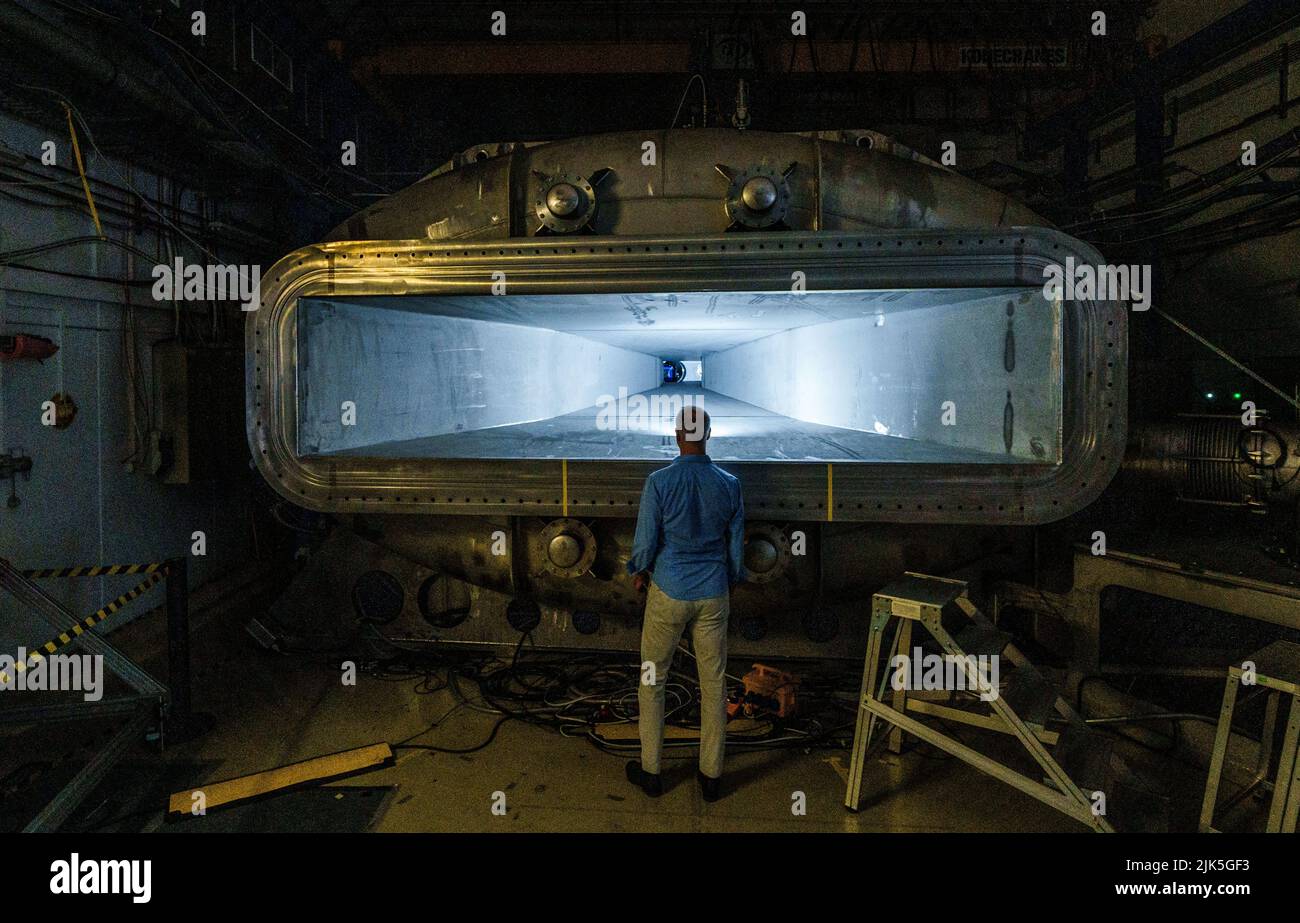Darmstadt, Germany. 20th July, 2022. A man stands in front of a ...