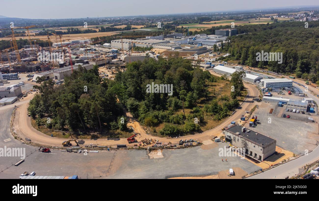 Darmstadt, Germany. 20th July, 2022. The construction site of the ...