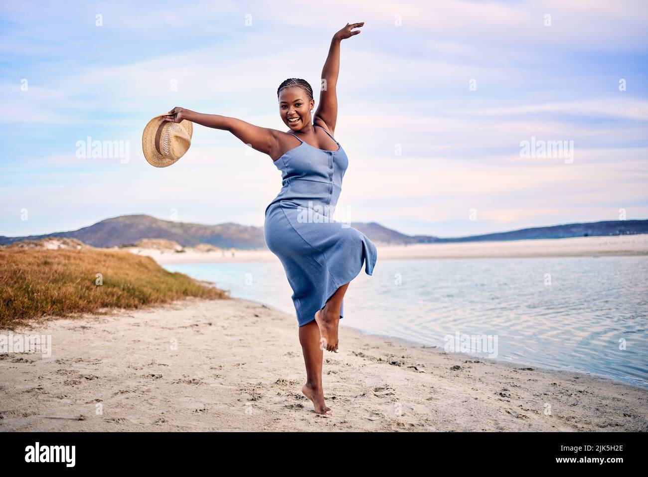 Excited to express herself through dance and movement. Feeling carefree ...