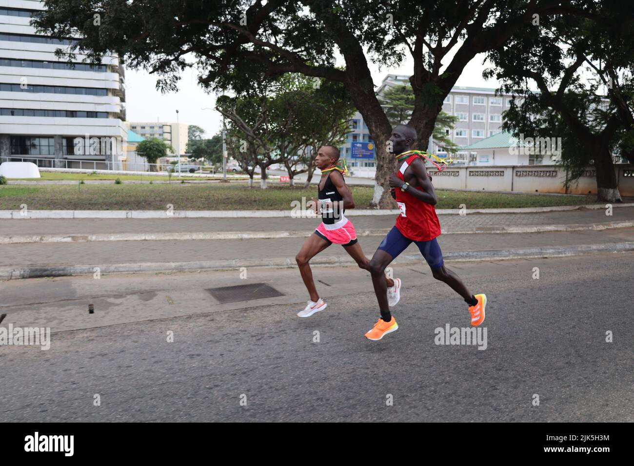 Accra, Ghana. 30th July, 2022. Athletes compete in the first inter-city ...