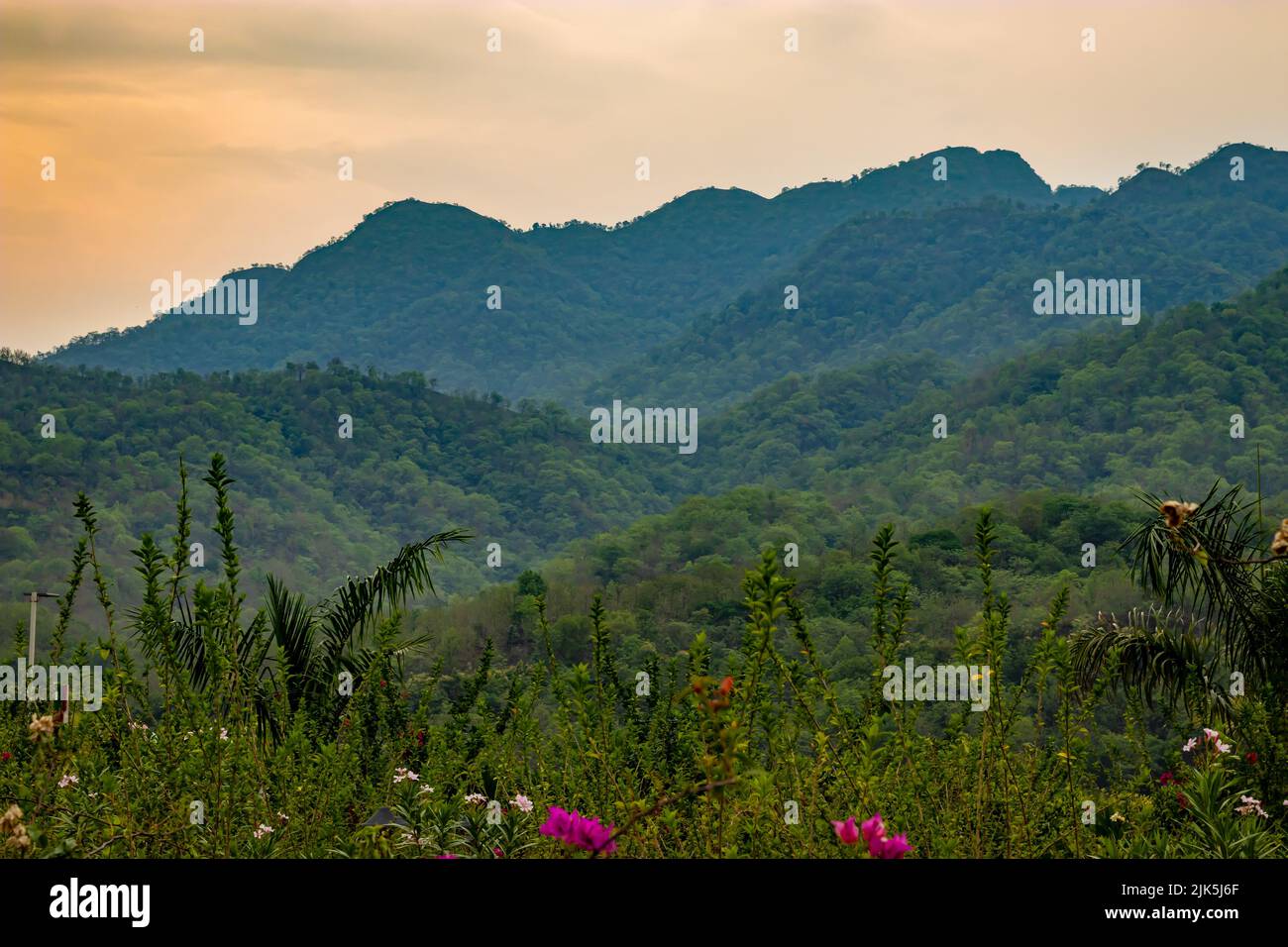 mountain shadow with dramatic sky at evening Stock Photo - Alamy