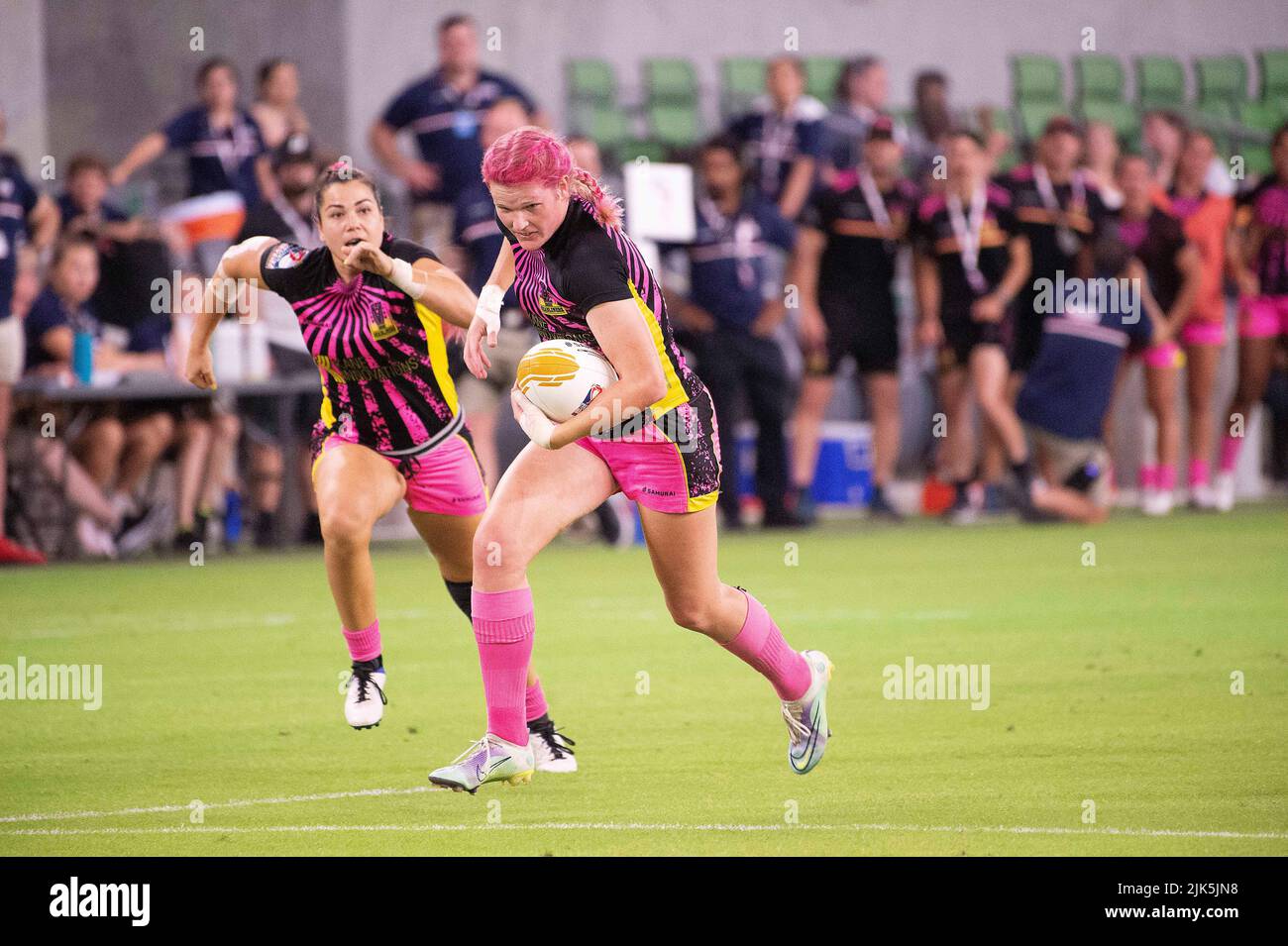 July 30, 2022: Headliners Rugby player Emma Farnan (13) in action ...