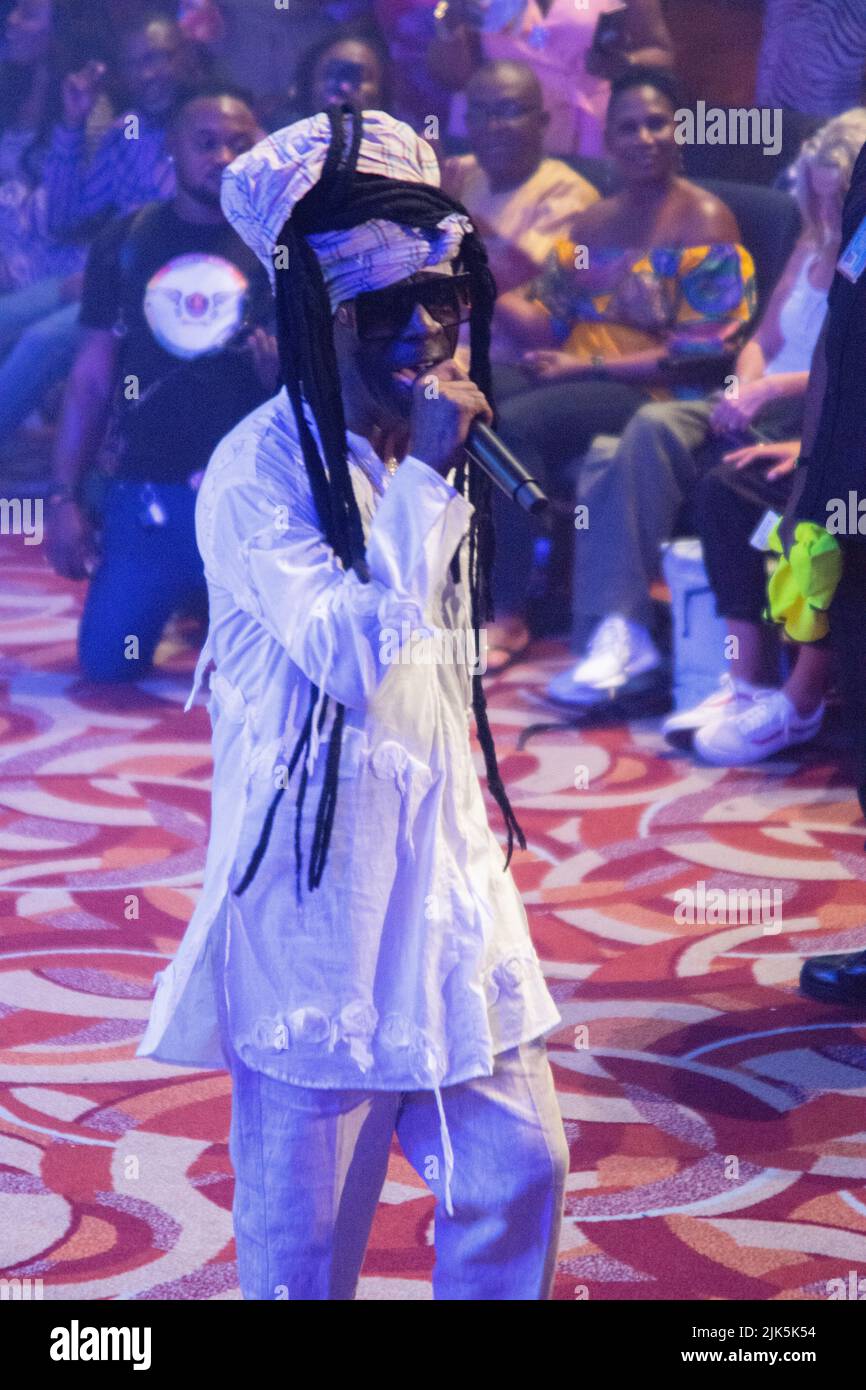 London, UK. 30th July, 2022. Kojo Antwi, Ghana's Mr Music Man, Makes ...