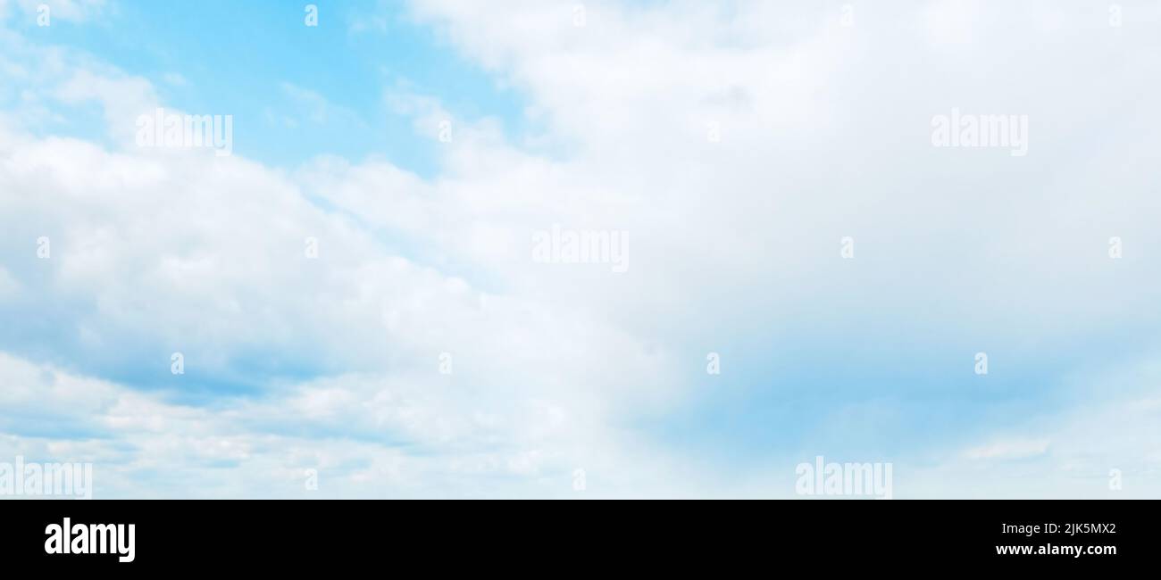 Summer blue sky and clouds. Gradient blue and light white background ...