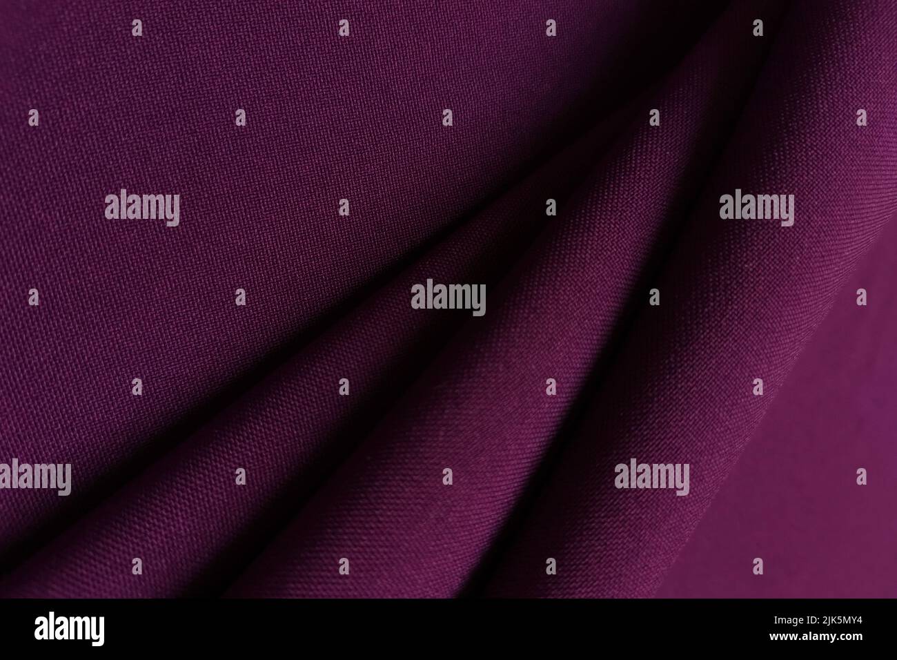 Purple crumpled or wavy fabric texture background. Abstract linen cloth ...