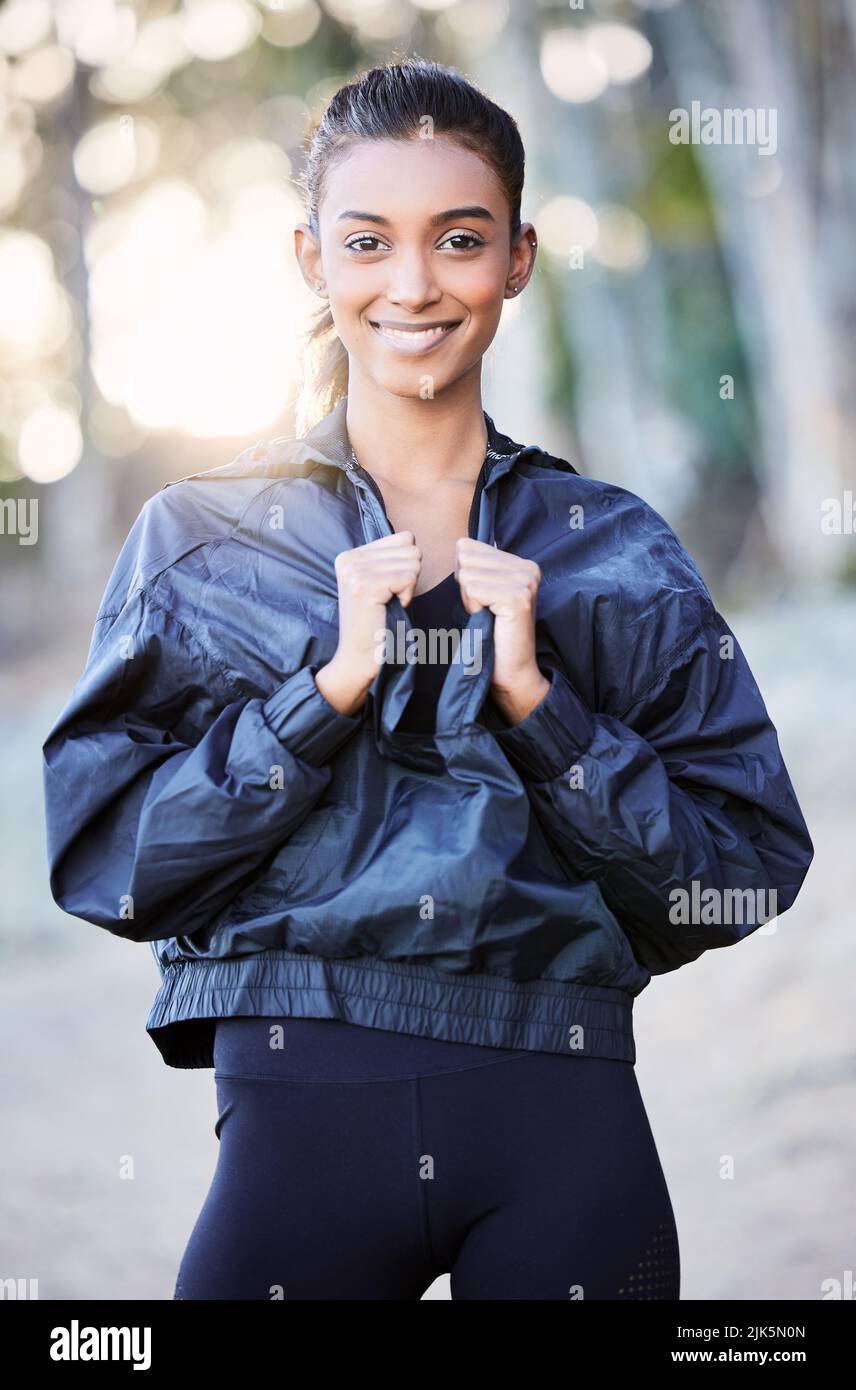 Self belief is what winners are made of. Portrait of a young woman ...