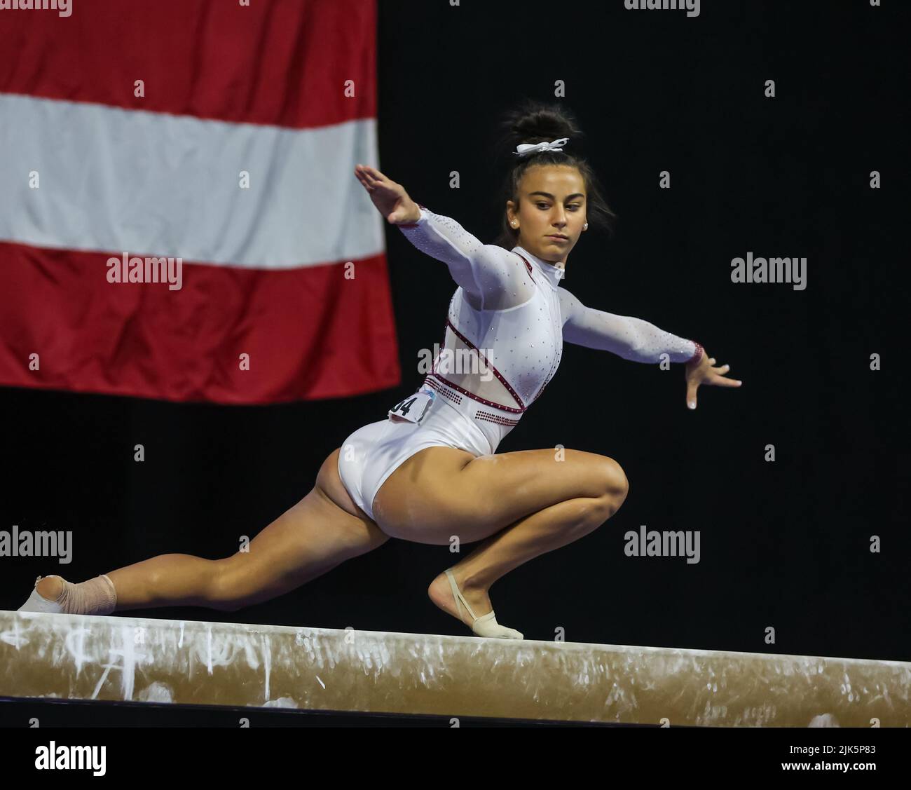 July 29, 2022: Addison Fatta of Prestige competes on the balance beam ...