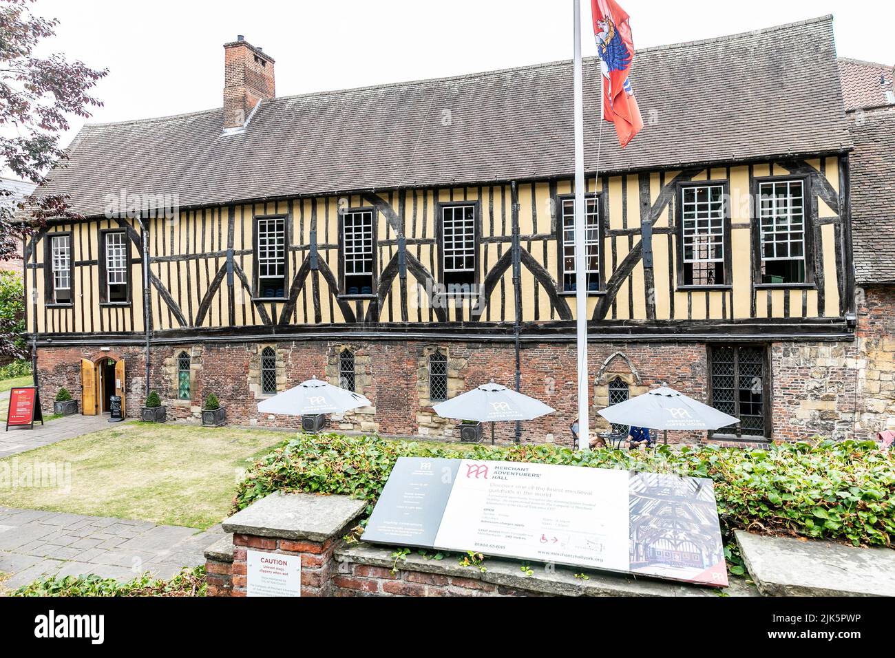 City of York 14th century Merchant Adventurers Hall building, a grade 1 ...