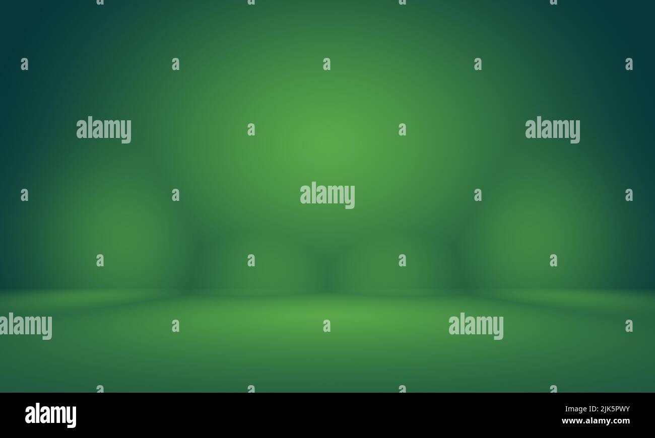 Abstract blur empty Green gradient Studio well use as background ...