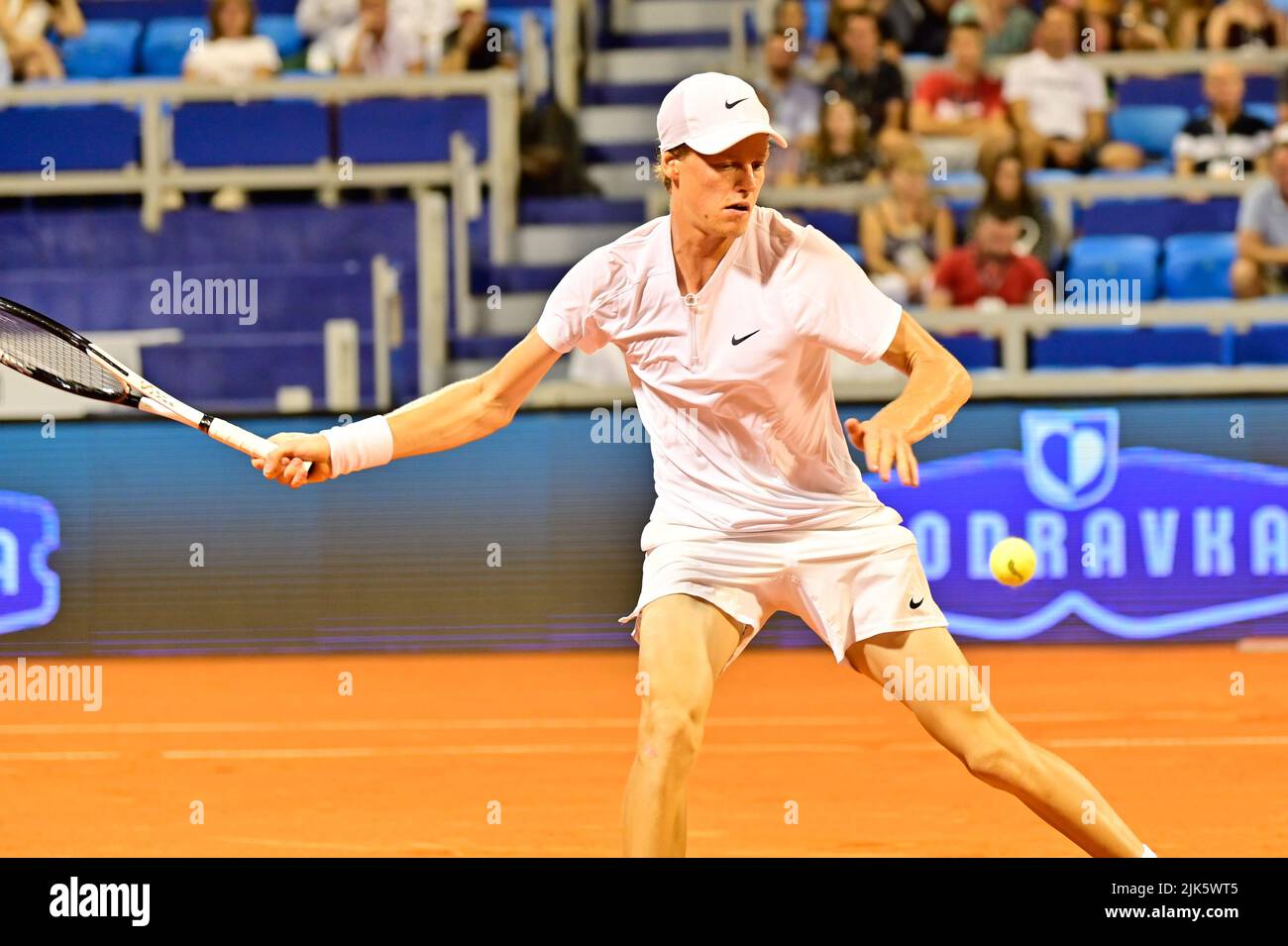 Umago, Umago, Croatia, July 30, 2022, J. Sinner (IT) during ATP Croatia ...