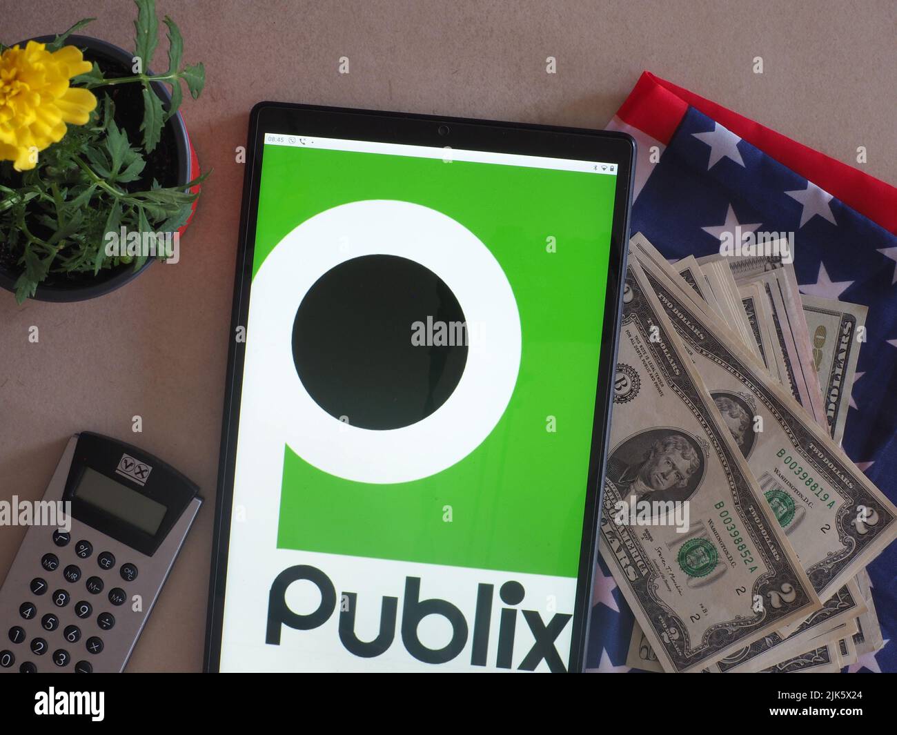 In this photo illustration, Publix Super Markets, Inc. logo seen ...