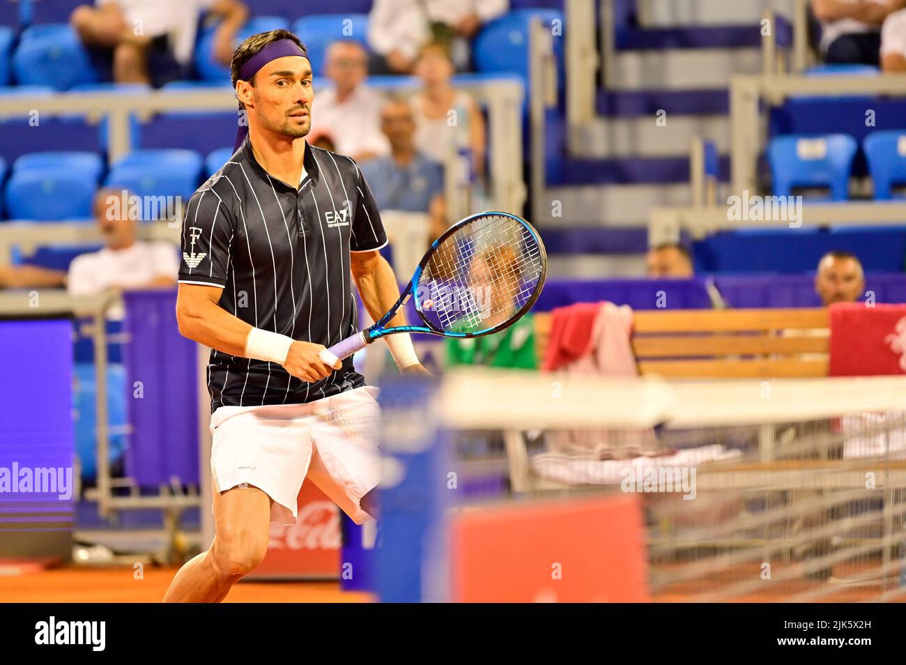 Umago, Umago, Croatia, July 30, 2022, Fabio Fognini (IT) during ATP ...