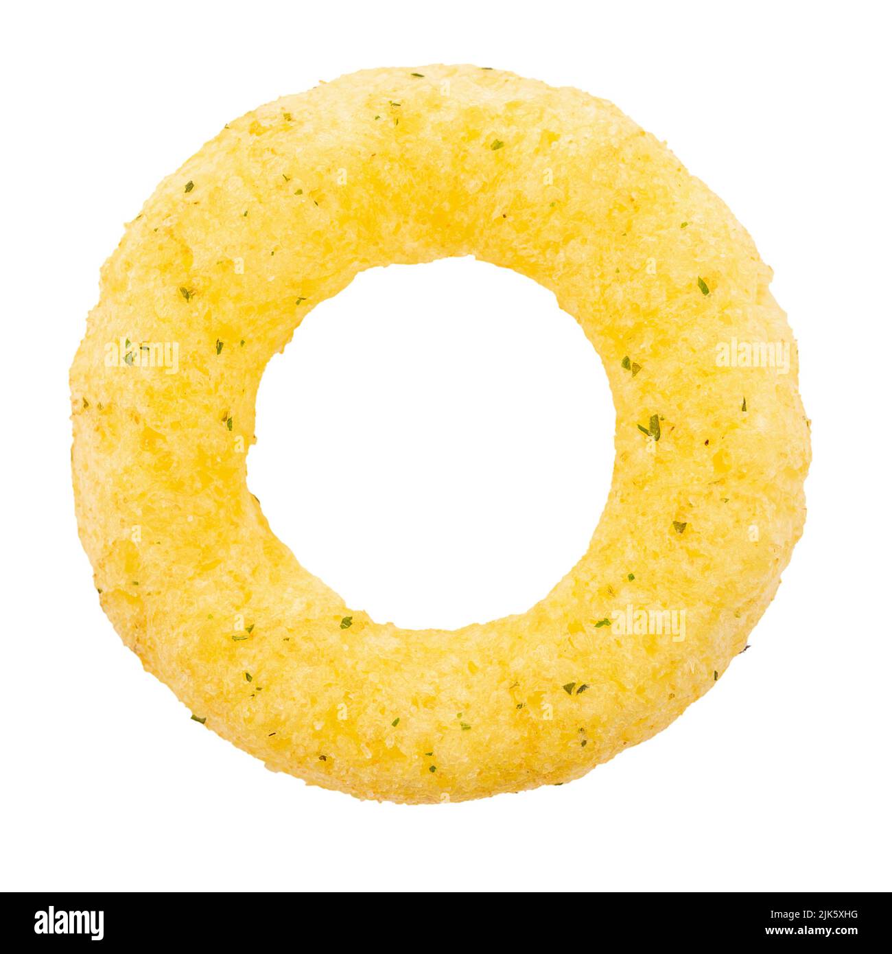 Crispy onion rings, isolated on white background, full depth of field ...