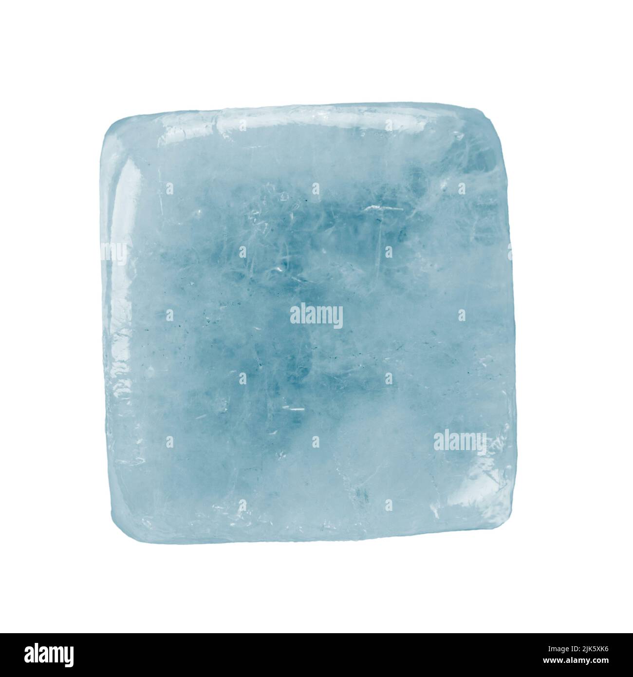 Ice cube , isolated on white background, full depth of field. File contains clipping path ...