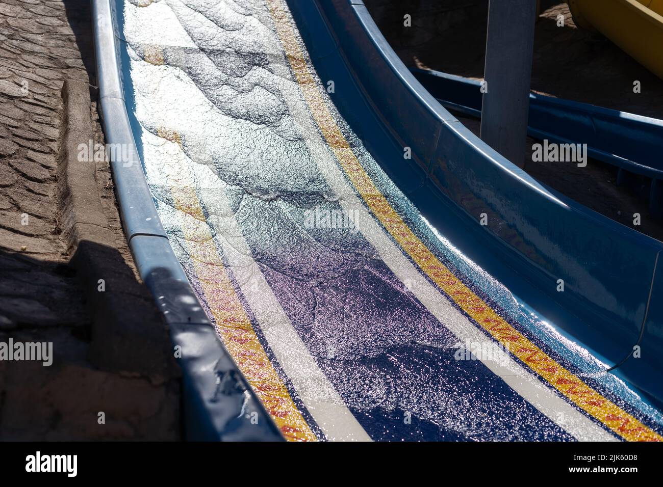 water slide close up shooting Stock Photo - Alamy