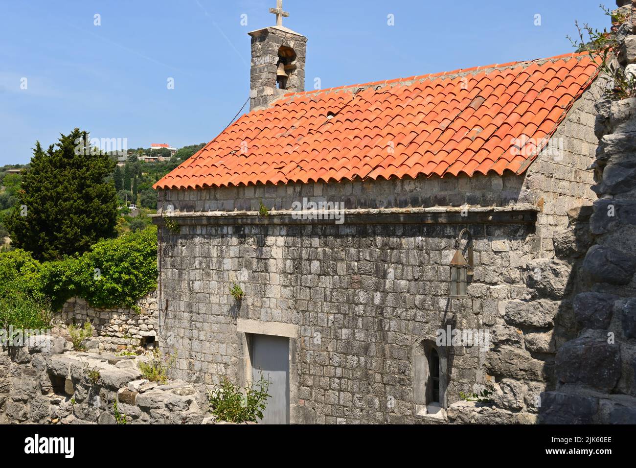 Architecture of Stari Bar town near new city of Bar. Montenegro, Europe ...