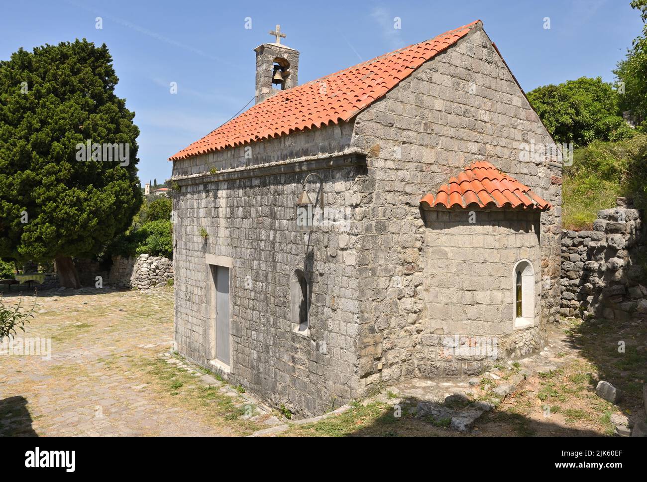 Architecture of Stari Bar town near new city of Bar. Montenegro, Europe ...