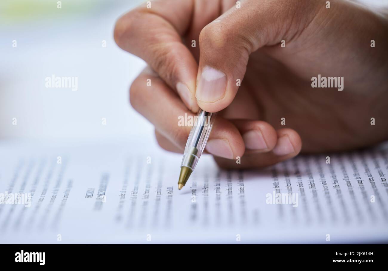 Read through our terms and sign when youre ready. Closeup shot of an ...