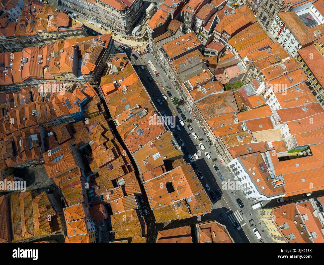 Porto Portugal Aerial View. Dom Luis Bridge at Sunrise. Porto, Portugal ...