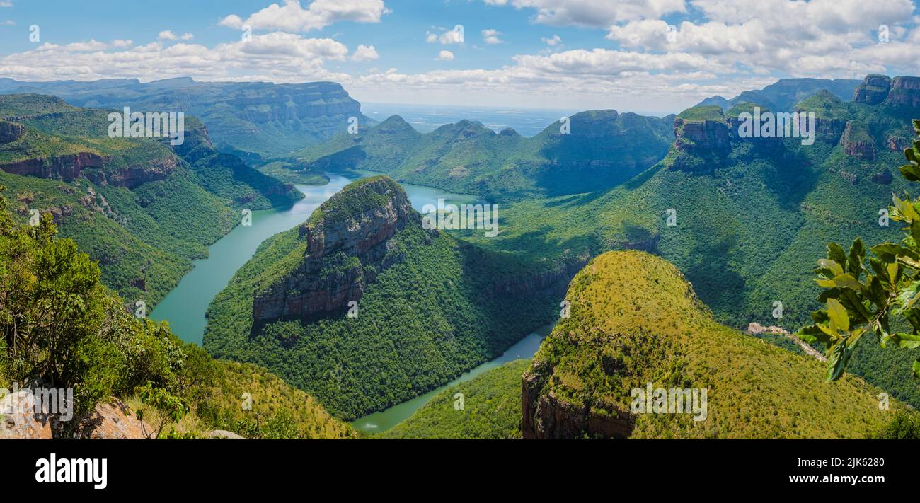 Panorama Route South Africa, Blyde river canyon with the three ...