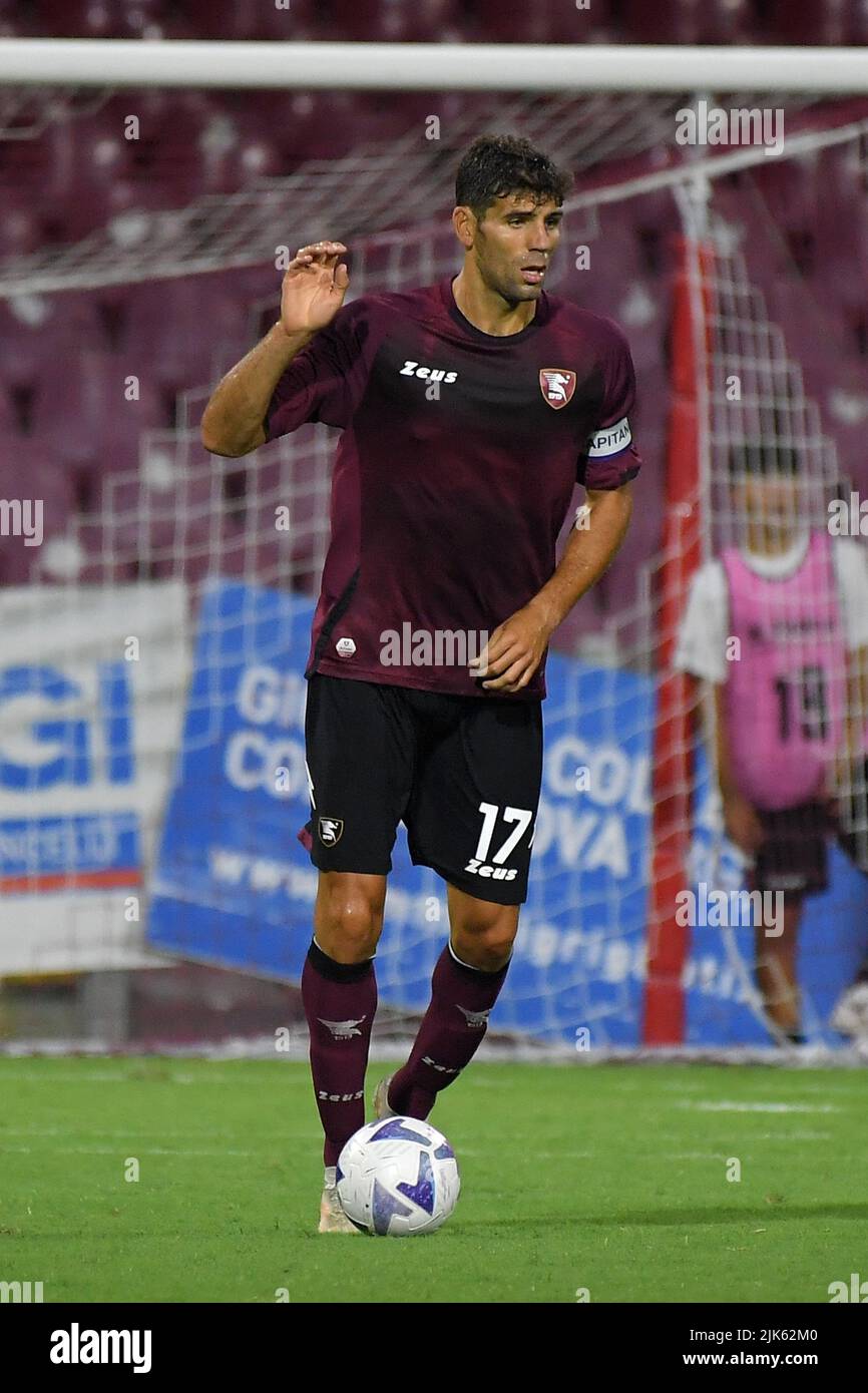 SALERNO, ITALY - JULY 30: Federico Fazio of Salernitana during Angelo ...
