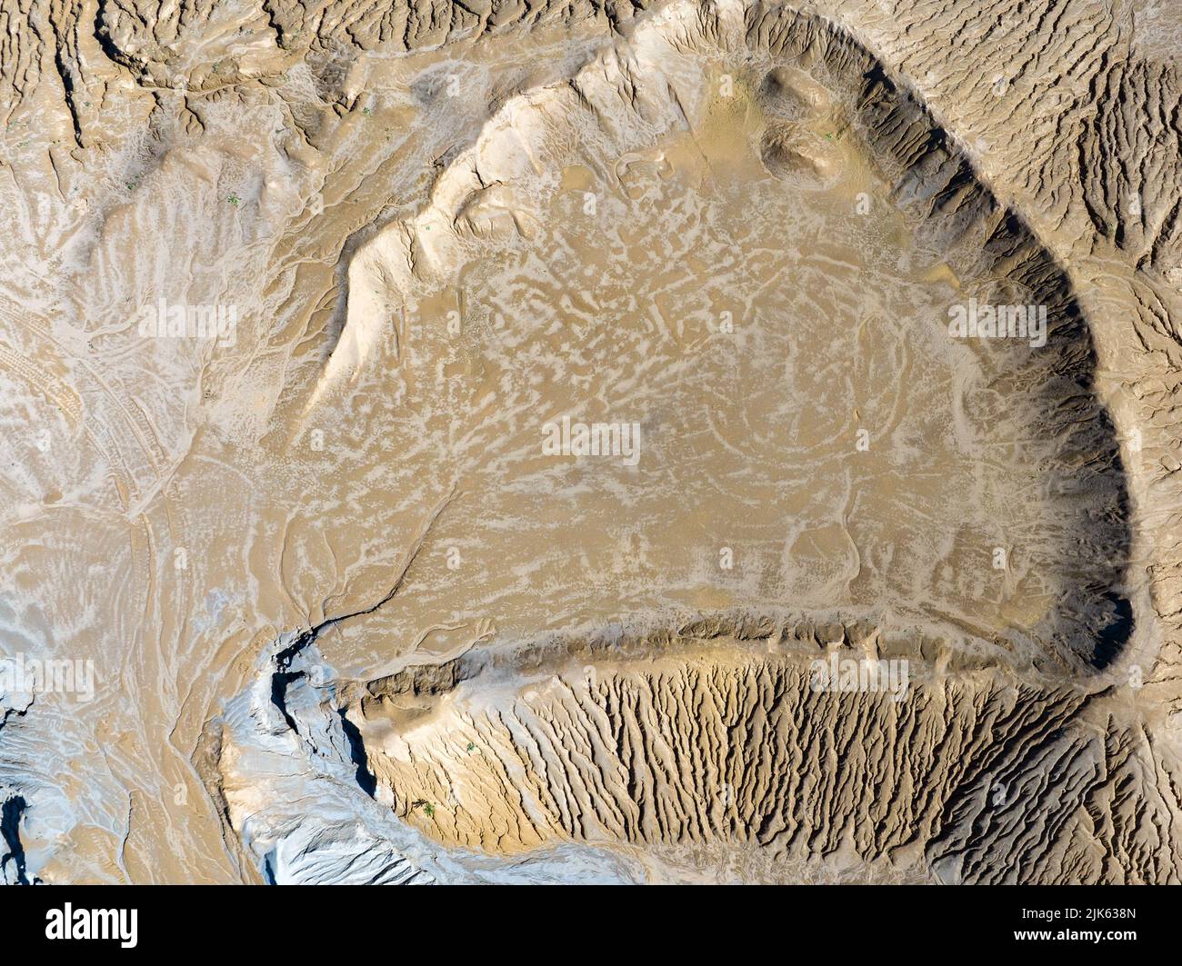 Dolomite Factory Plant Aerial View. Producing materials for ...