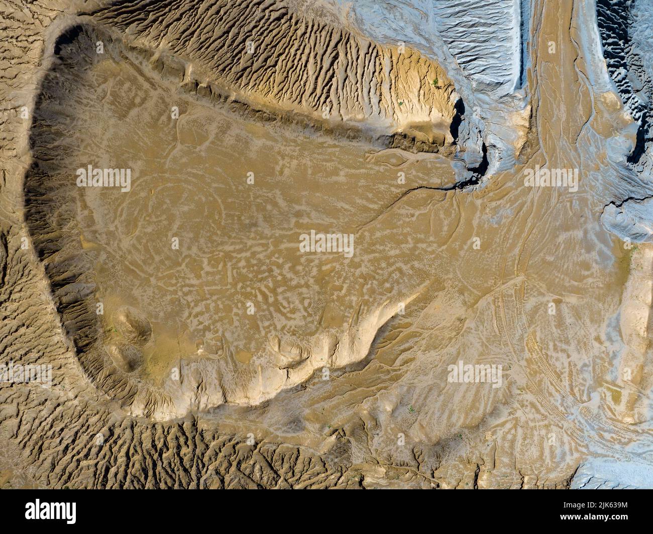 Dolomite Factory Plant Aerial View. Producing materials for ...