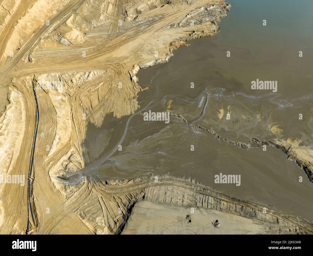 Dolomite Factory Plant Aerial View. Producing materials for ...