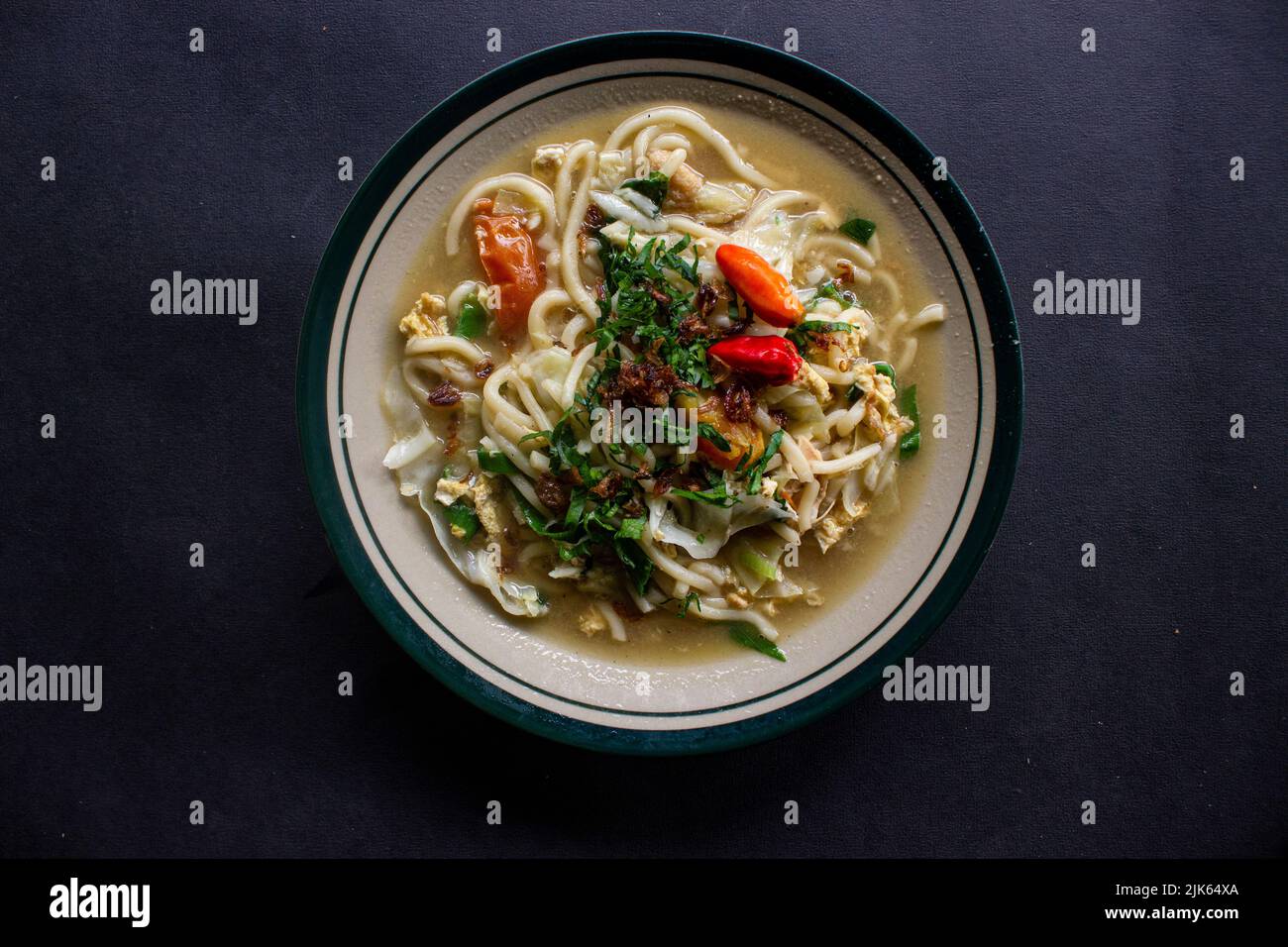 Mie godog Jawa or bakmi jawa or java noodle or Mie rebus or boiled ...